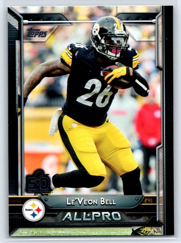 2015 Topps Le'Veon Bell Super Bowl 50 Parallel Pittsburgh Steelers #259 ...