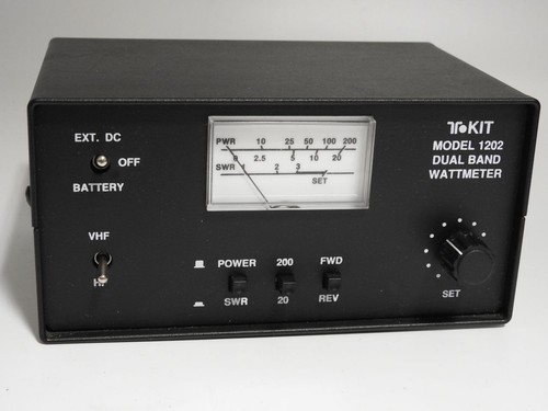 EXCELLENT CONDITION TEN-TEC MODEL 1202 HF AND VHF DUAL BAND POWER & SWR ...