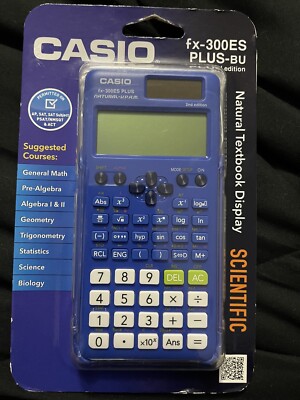 Casio fx-300ES PLUS 2nd Edition Scientific Calculator - Blue | eBay