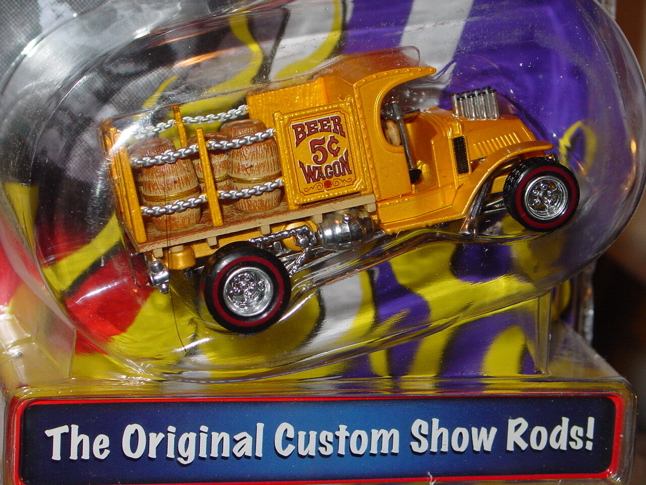 TOY ZONE TOM DANIEL BEER WAGON HOT ROD COLLECTIBLE MUSCLE 1:43 Yellow ...