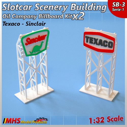 Slotcar Scenery Oil Company Billboards Kit Texaco-Sinclair S1 ...
