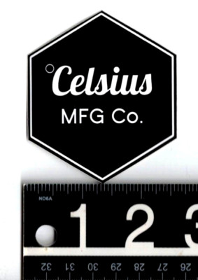 Celsius Sticker Black/White 3 in x 2.5 in Decal | eBay