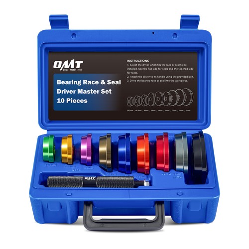 OMT 10pc Bearing Race and Seal Driver Set Aluminum Bushing Remover Tool ...