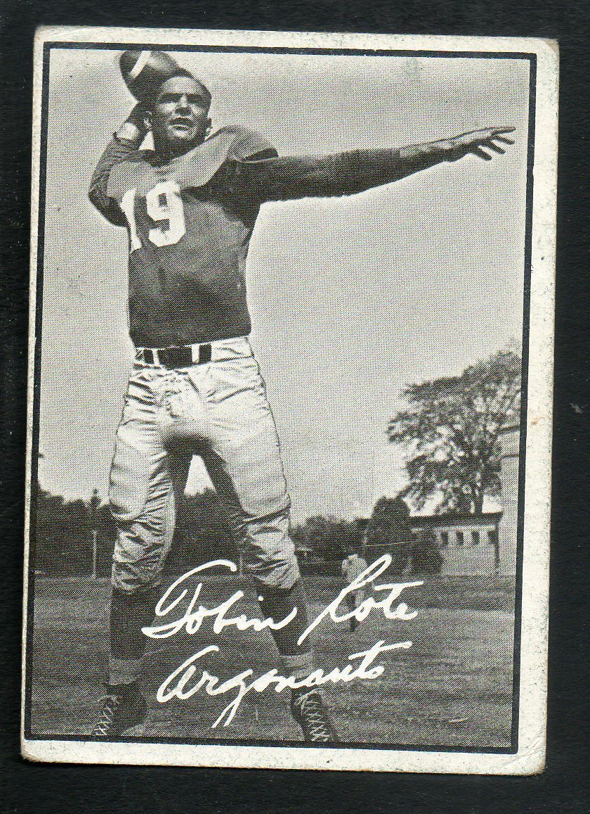 1961 Topps Canadian Football Card #114 Tobin Rote-Toronto Argonauts G ...