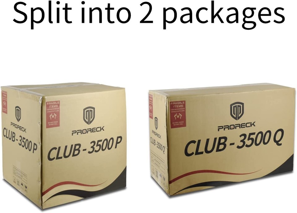 PRORECK Club 3500 PA Speaker Line Array Speaker 15'' DJ Powered 3000W ...