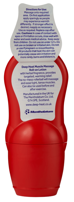 3 x 50ml Deep Heat Muscle Massage Roll On Lotion Deep Heater Massager ...