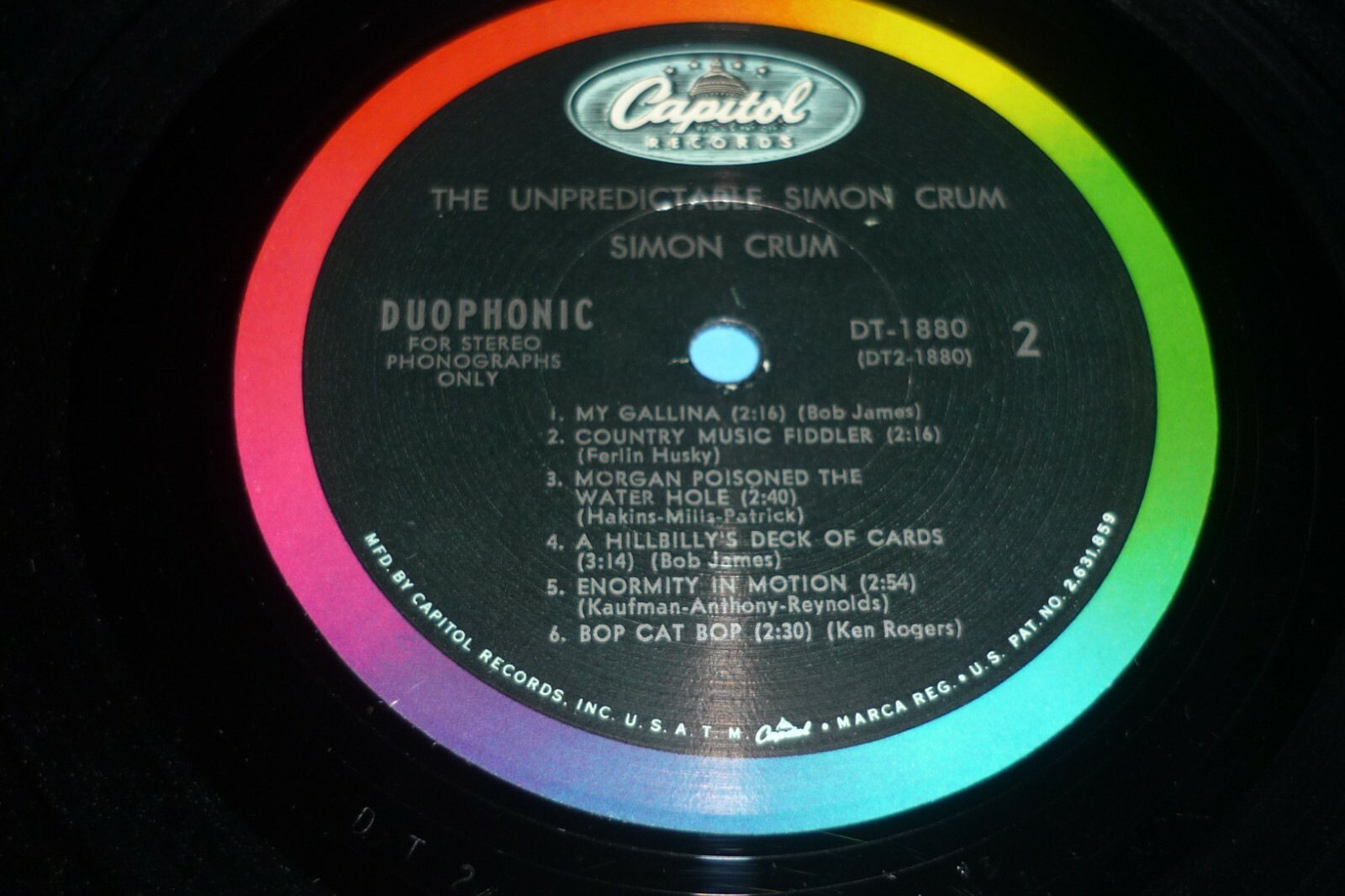 "THE UNPREDICTABLE SIMON CRUM" - FERLIN HUSKY - RECORD ALBUM LP ...