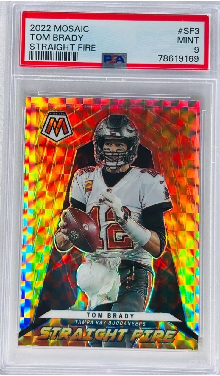2022 Panini Mosaic - Straight Fire Mosaic Silver Prizm #SF-3 Tom Brady ...