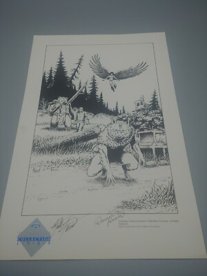 Mitch Foust & David Porch signed 1989 PLATINUM COLLECTION fantasy art ...