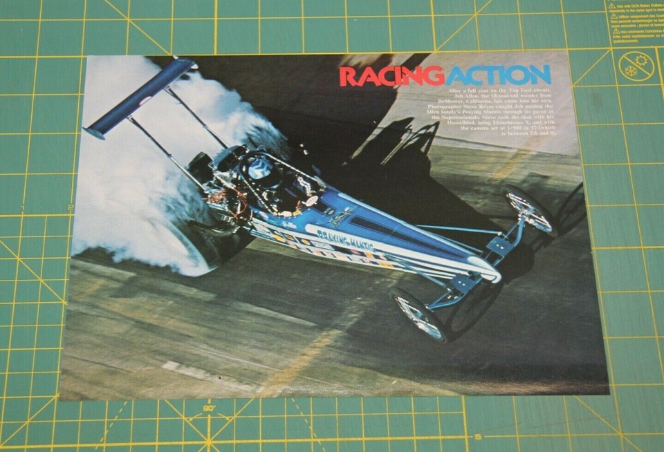 1973 Jeb Allen Praying Mantis Top Fuel Dragster Magazine Photo Article ...