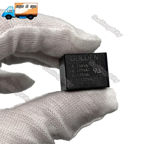 1 Pair Electromagnetic Power Relay For GOLDEN GH-1A-12L 4-Pins 12VDC ...