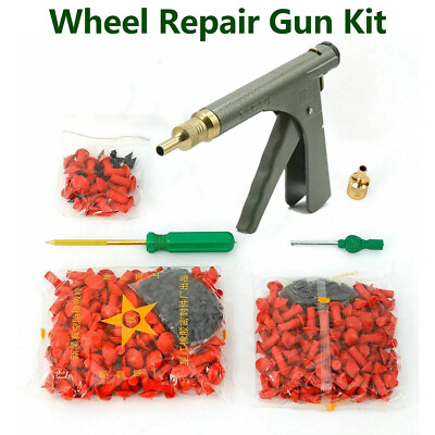 Tire Plugger Tubeless Tire Wheel Repair Gun Kit Mushroom Plug Probe ...