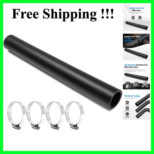 Gasoline Fuel Filler Neck Hose with 4 Clamps, 1" Inside Diameter ...