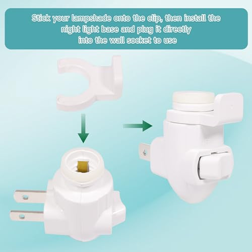 Plug in Night Light Module E12 Base Socket with ON/Off Switch with ...