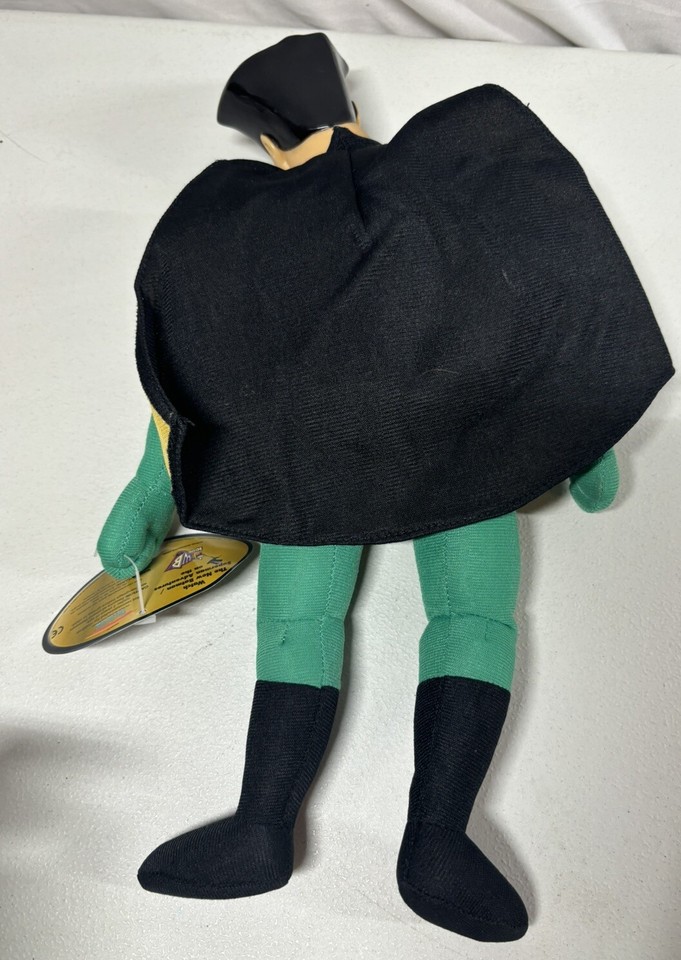 Vintage Batman ROBIN 1999 Plush Doll Vinyl Soft Body DC Comics Warner ...