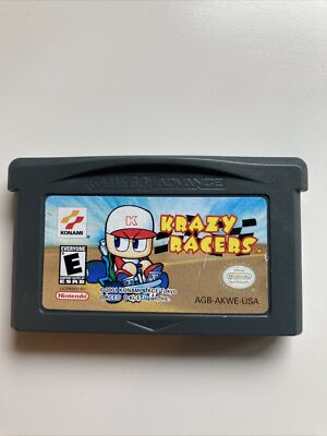 Konami Krazy Racers Crazy Nintendo Game Boy Advance GBA 2001 ESRB USA ...