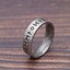 Viking Norse Vintage Silver Stainless Steel Runes Rune Ring Band for ...