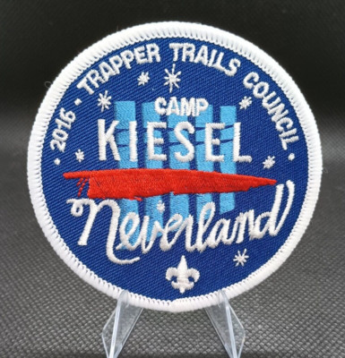 2016 BSA Camp Kiesel Neverland Badge Trapper Trails Council, Boy Scouts ...