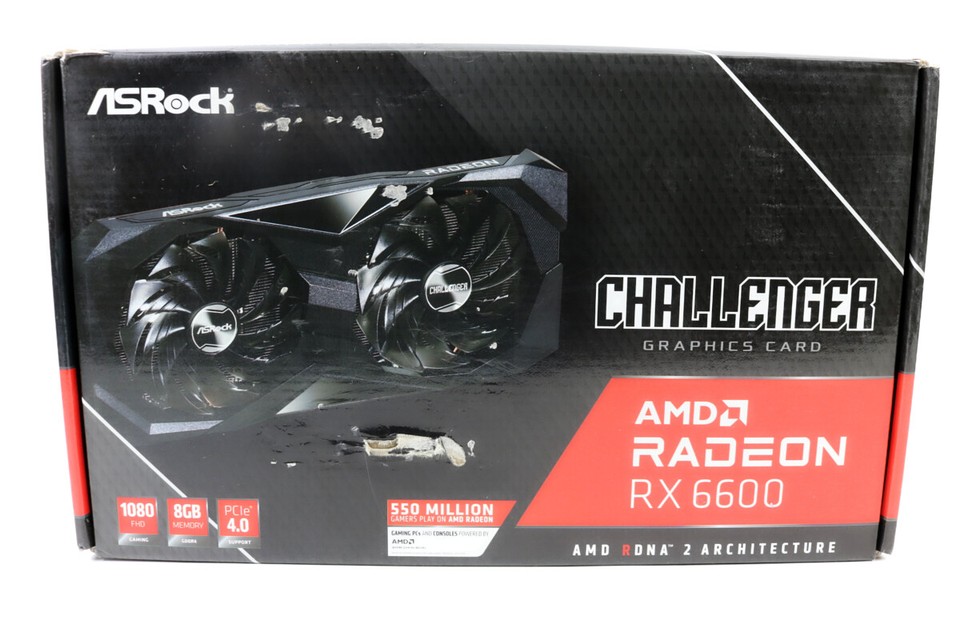 ASRock Radeon RX 6600 8GB Challenger D GPU w/Box | 1yr Warranty, Fast ...