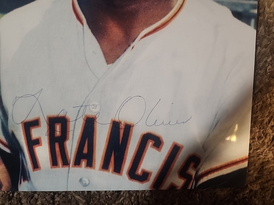 NATE OLIVER SAN FRANCISCO GIANTS SIGNED 8X10 PHOTO COA | eBay