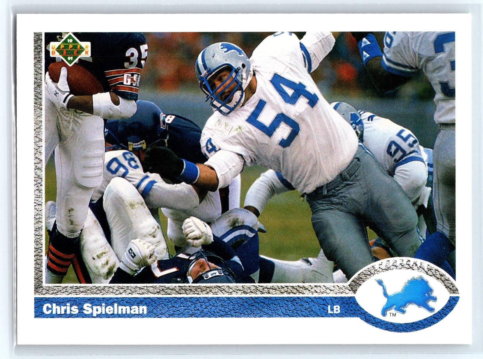 1991 Upper Deck #264 Chris Spielman Football Detroit Lions | eBay