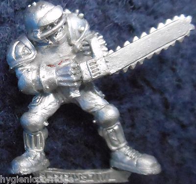 1988 Human Bloodbowl 2nd Ed Star Player Helmut Wulf Chainsaw Wielding ...