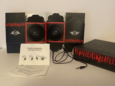 Mini Cooper Music To Your Gears Mini Portable Folding Speakers, NIB | eBay