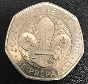 Rare Scouts 50p Be Prepared Collectors Coin 2007 UK | eBay