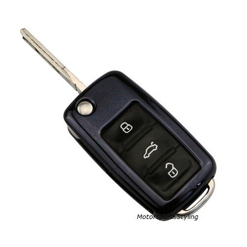 Black Key Cover For VW T5 T6 Caddy Touareg Phateon Amarok Up! Case Fob ...