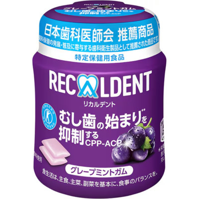 Recaldent Fresh Mint Gum Dental CPP-ACP 135g x 12 Bottles Sugar Less ...