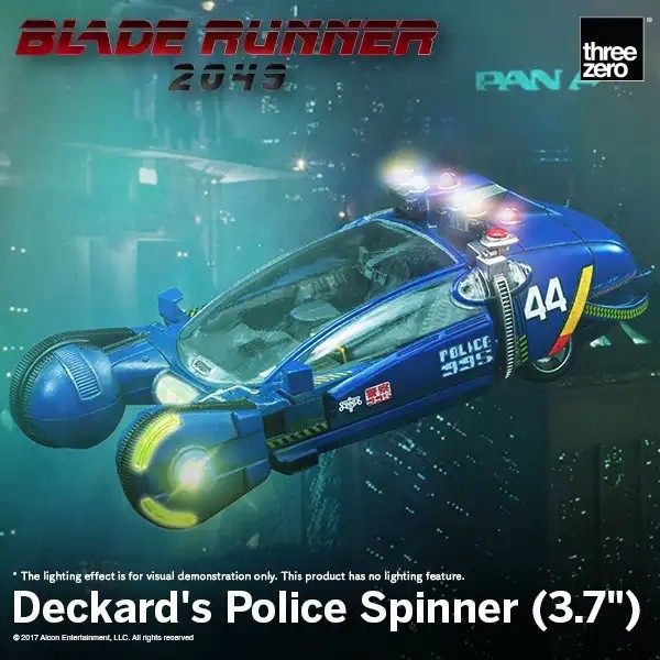 Blade Runner 2049 Deckard's Police Spinner Die-Cast Three Zero ! In ...