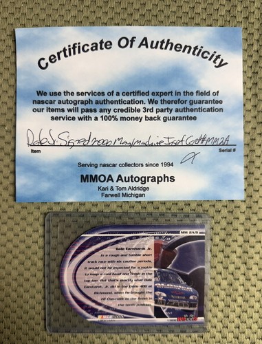 Dale Earnhardt Jr Autographed Collectors Insert Card #MM2A | eBay