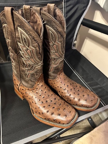 conag full quill ostrich skin cowbow boots | eBay