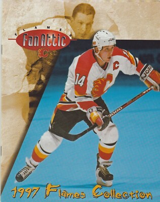 1997 Calgary Flames Merchandise Catalog Theoren Fluery On Cover NHL ...