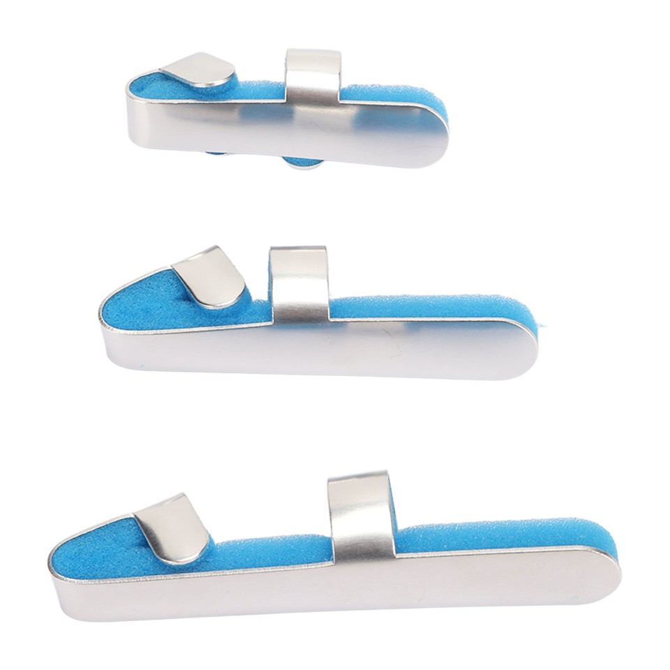 3pcs Metal Finger Support Sponge Lining Aluminium Alloy Royal Blue ...