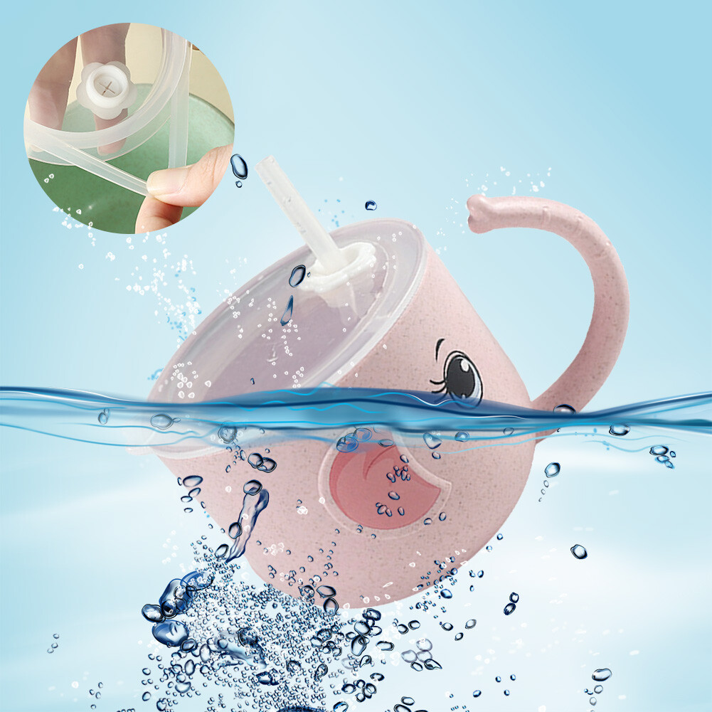 Baby Feeding Cup Toddler Learning Drinking Bottle Training Cups (Pink ...