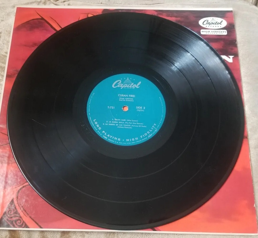STAN KENTON Cuban Fire! CAPITOL ORIG JAZZ T 731 1950s Vintage Afro ...
