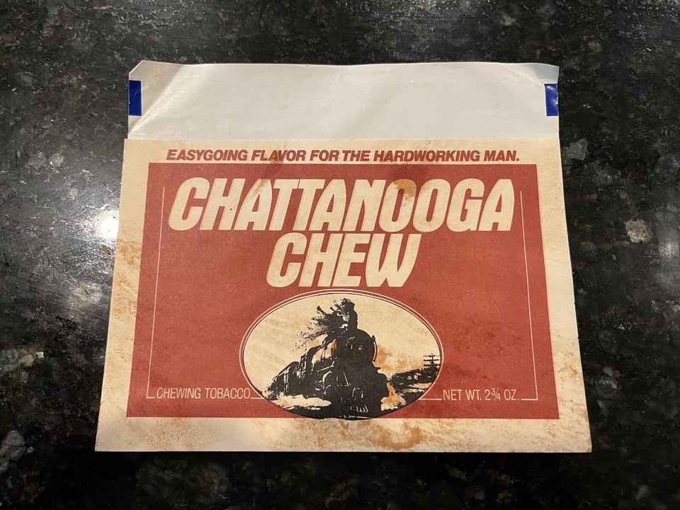 Chattanooga Chew chewing tobacco pouch and new copy test pouch. VERY ...