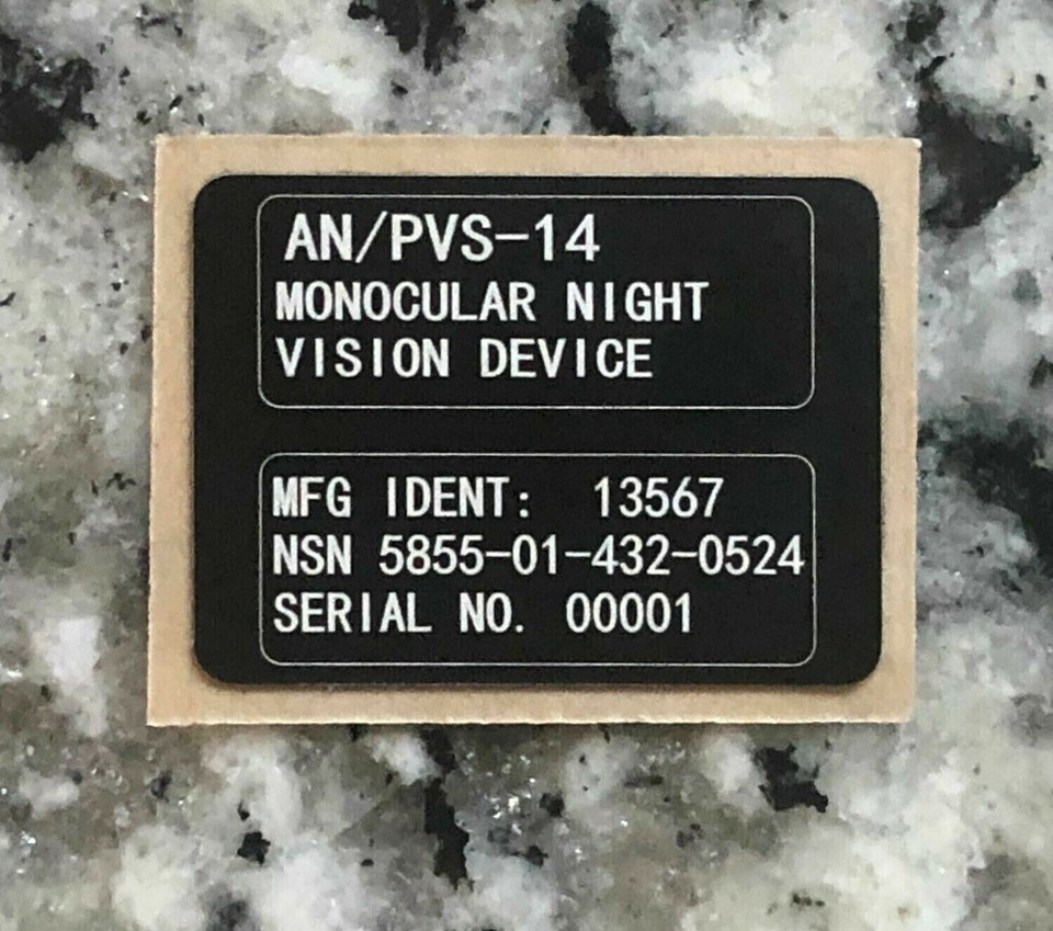 AN/PVS 14 and 15 Custom UID Tags | eBay