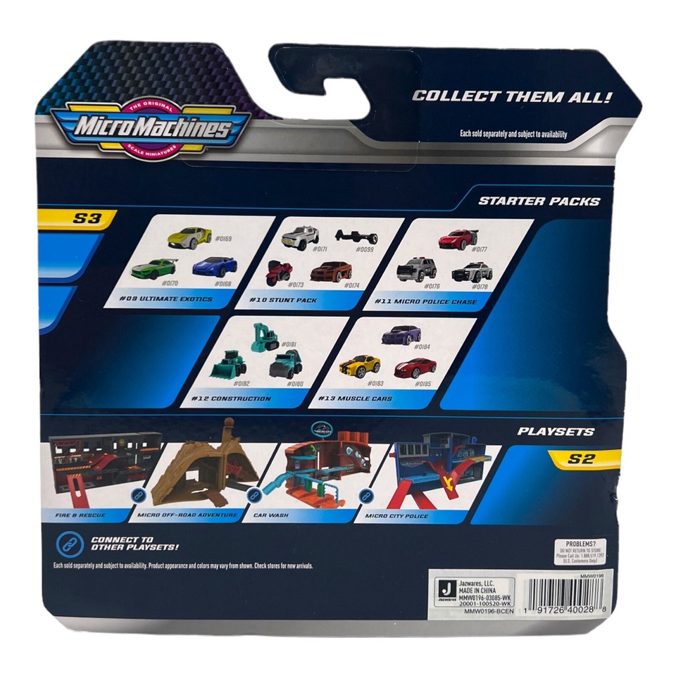 Micro Machines Police Chase #11 Series 3 Starter Pack Suv, Bezel ...