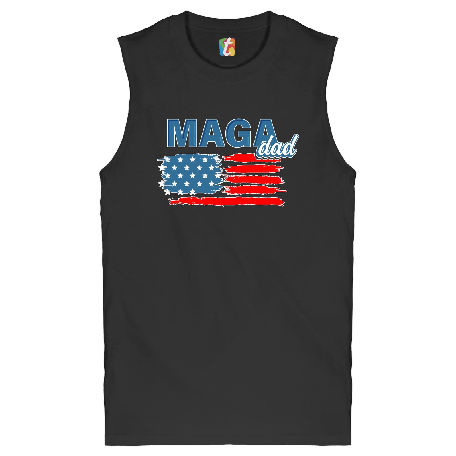 MAGA Dad American Flag Muscle Shirt Donald Trump 2024 Keep America ...