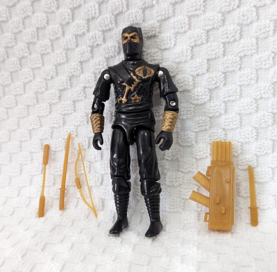 GI Joe Black Major Custom Cobra Ninja Ku Viper Storm Shadow Plastirama ...