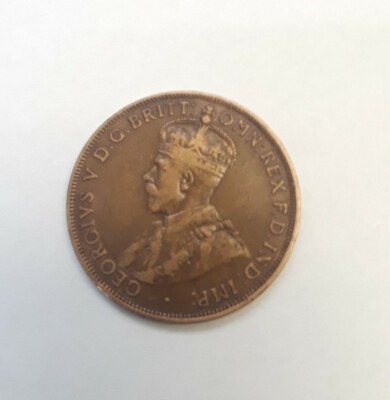 1916 One Penny King Georgivs V:G:BR:OMN:REX F:D:I | eBay