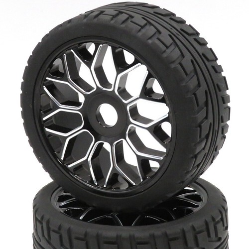 2pcs RC 1/8 Aluminum alloy Wheels Rims Hex 17mm & 1:8 Buggy On Road ...