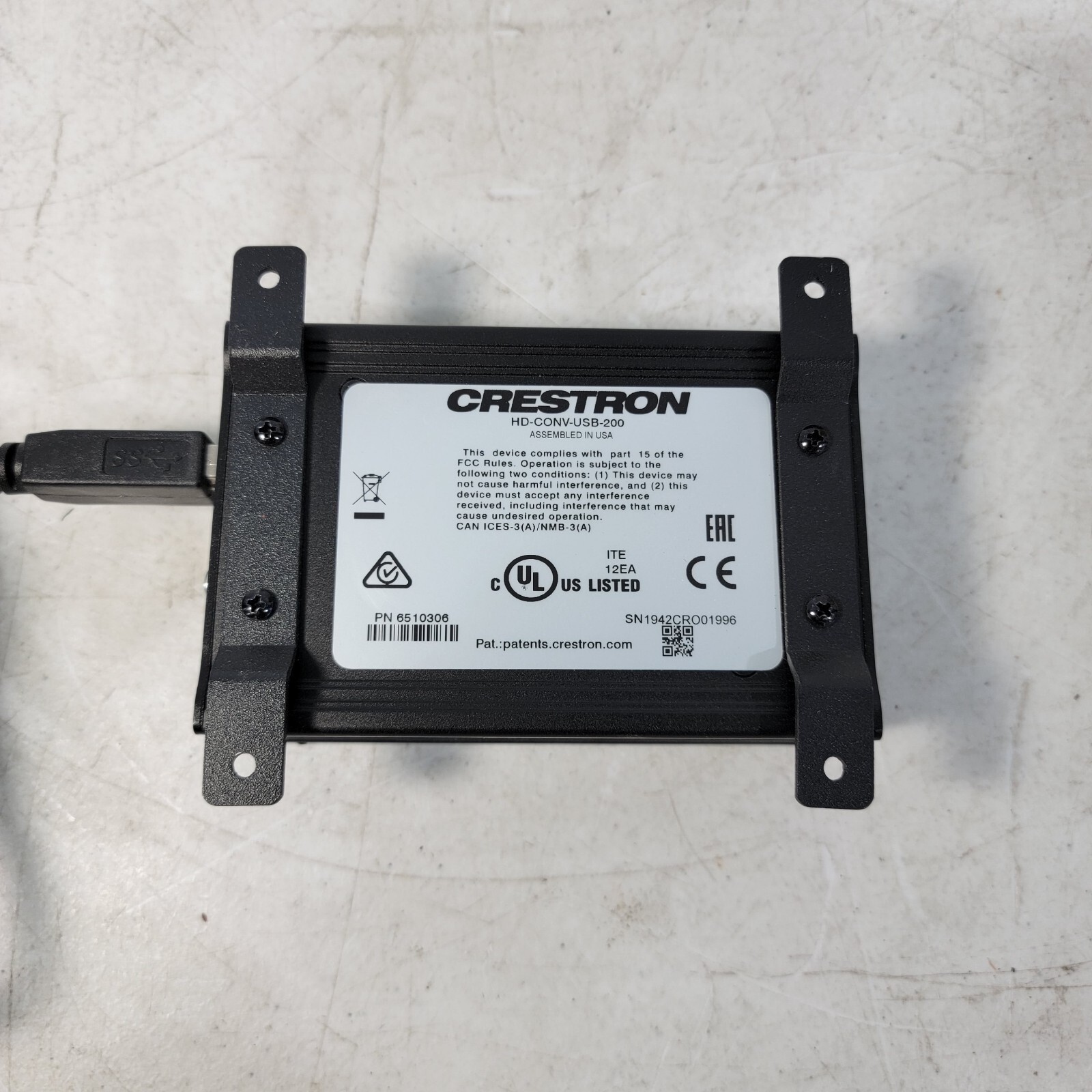 Crestron HD-CONV-USB-200 HDMI to USB 3.0 Converter 6510306 w/ Special ...