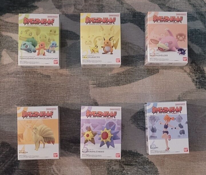 Bandai Pokemon Scale World figures Kanto Johto Hoenn Sinnoh Galar ...