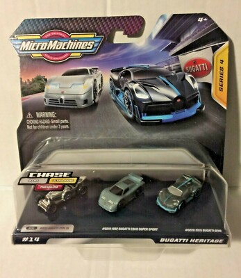 Micro Machines Series 4 Bugatti Heritage 3 Pack Chrome CHASE | eBay