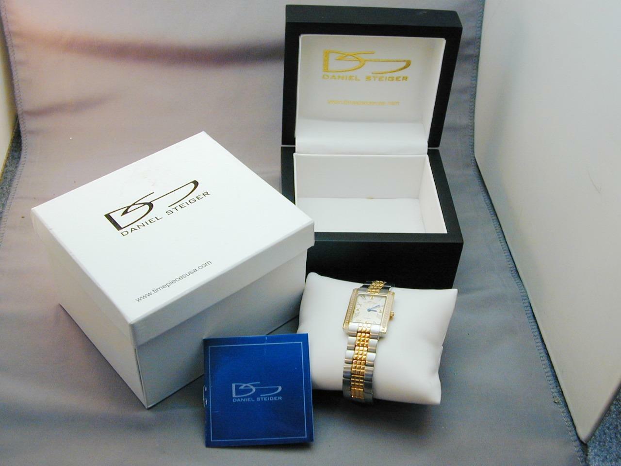 Men's Daniel Steiger 2 Tone Diamond Watch Sienna New In Box | eBay