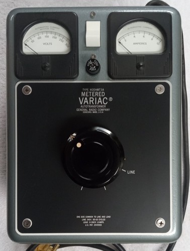 General Radio Metered Variac Autotransformer Variable Power Transformer ...