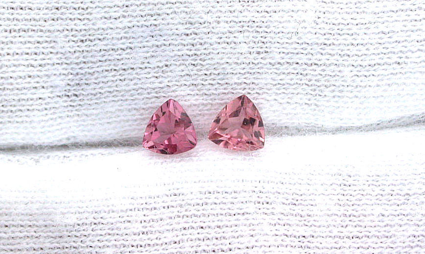 ONE AAA 5mm Faceted Trillion Trilliant Triangle Pink Red Tourmaline ...